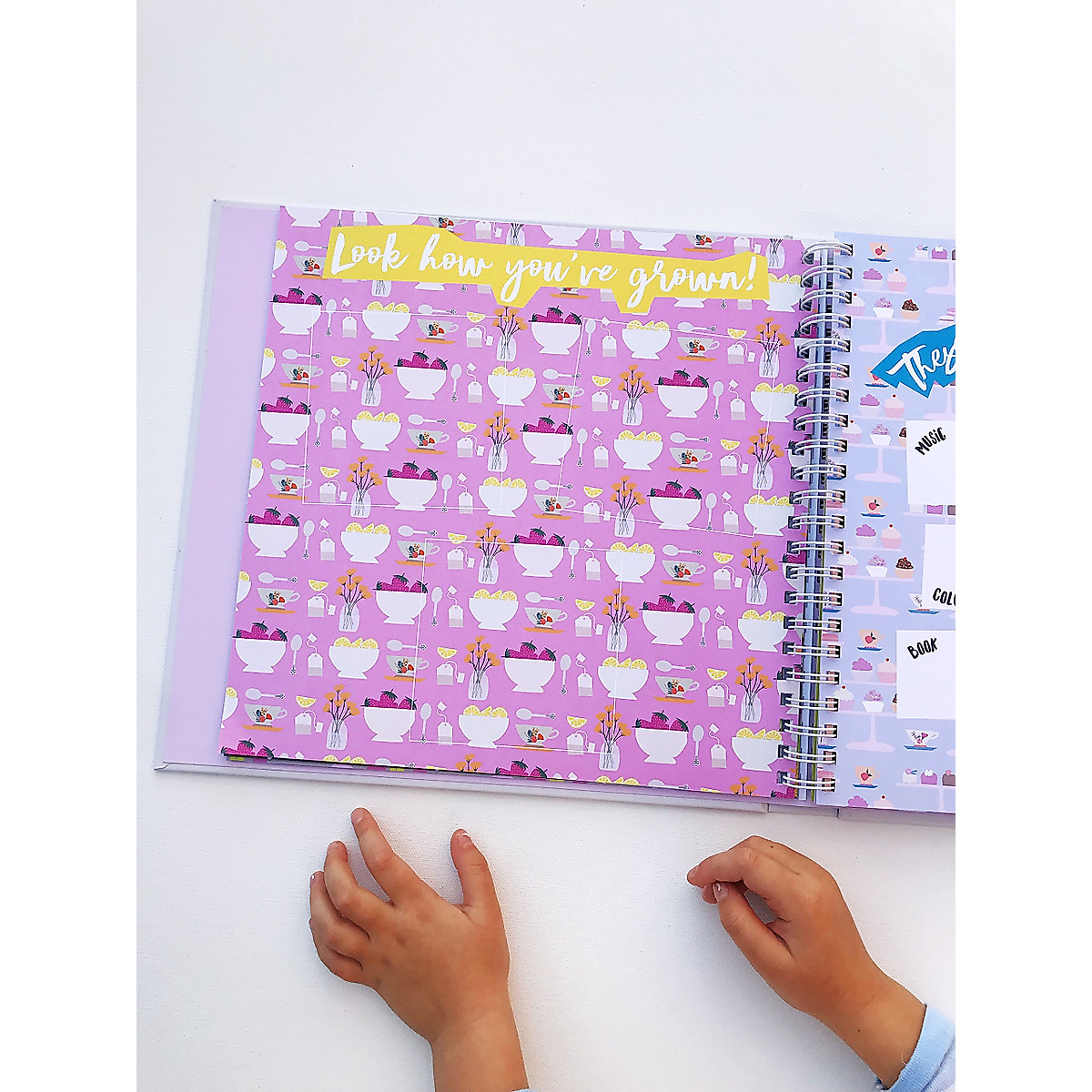 Lucy Darling The Little Years Toddler Baby Memory Book - Ages 1 to 6 Years Old Album For Baby Girl - Milestone Scrapbook To Record Precious Memories - Keepsake Record Book