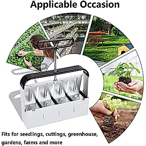 Manual Soil Block Maker Micro Soil Blocker Set 2 inch Soil Block Soil Blocking Tool for Seed Stater Tray (A)