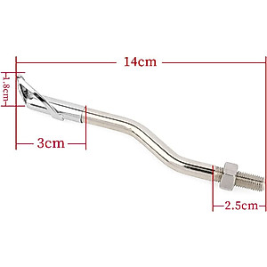 AMEYXGS Bowfishing Power Rod Line Guide Rod Slingshot Fishing Reel Seat Attachment Spin Cast Reels Holder Breakout Shoot Through Stainless Steel Rod…