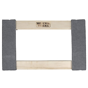 Monster Trucks 4-Wheel Piano Wooden Carpeted Dolly