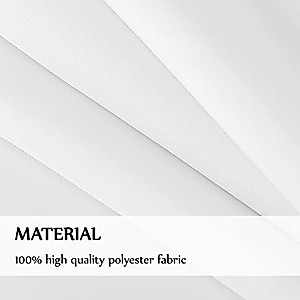 Aocoz White Tablecloth - Rectangle 90 x 132 Inch Stain-Wrinkle Resistant Washable Tablecloth Decorative Table Cover for Dining Table Parties, Wedding
