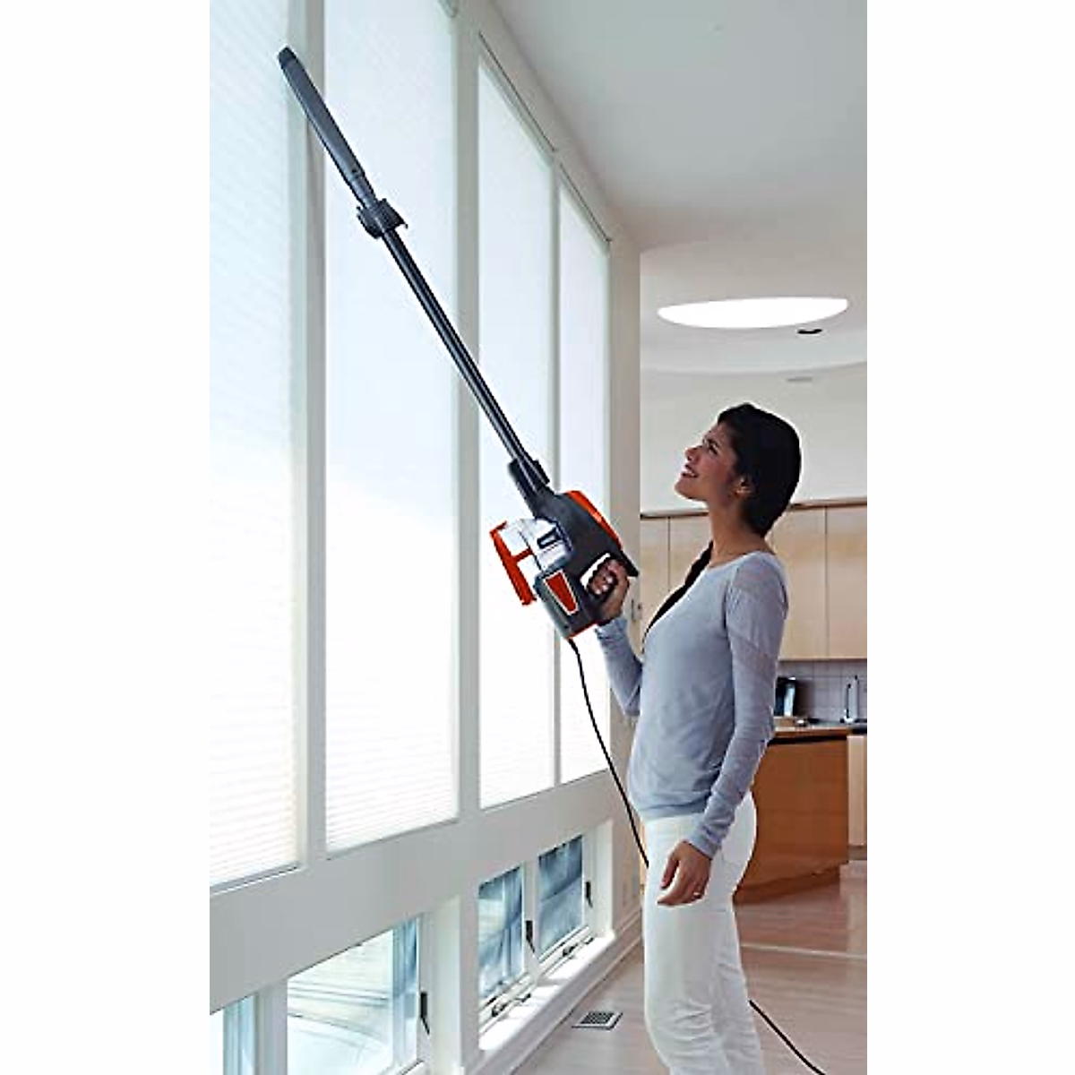 SharkNinja HV301 Rocket Stick Vacuum, Orange and Gray - Renewed, 1 Count (Pack of 1) (Renewed)