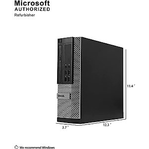 Dell Optiplex 7010 Business Desktop Computer (Intel Quad Core i5 up to 3.6GHz Processor), 8GB DDR3 RAM, 2TB HDD, USB 3.0, DVD, Windows 10 Professional (Renewed)