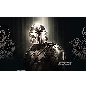Tervis Triple Walled Star Wars - The Mandalorian - Chrome Insulated Tumbler Cup Keeps Drinks Cold & Hot, 20oz, Stainless Steel