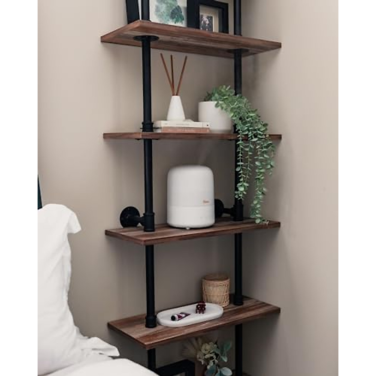 Crane Ultra-Quiet 3-in-1 Humidifier, Essential Oil Aroma Diffuser & Soothing Sleep Light - Compact 0.5 Gallon Capacity with Adjustable Night Light & Fragrance Tray - Ideal for Bedroom, Office, Nursery