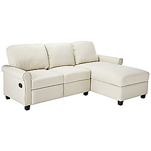 Serta Copenhagen Reclining Sectional with Right Storage Chaise - Beige