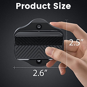 DINGDOON Double-Sided Gun Magnet Mount, Nondestructive Installation Magnetic Handgun Holster in Vehicle, Car, Cashier, Safe, Tactical Pistol Holder for Concealment Compatible with Revolver