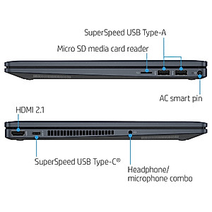 HP Pavilion x360 2-in-1 Laptop, 14" FHD Touch Screen, 12th Gen Intel i3-1215U, 8GB RAM, 1TB SSD, HDMI, Micro SD Card Reader, Wi-Fi, Windows 11 Home, Space Blue
