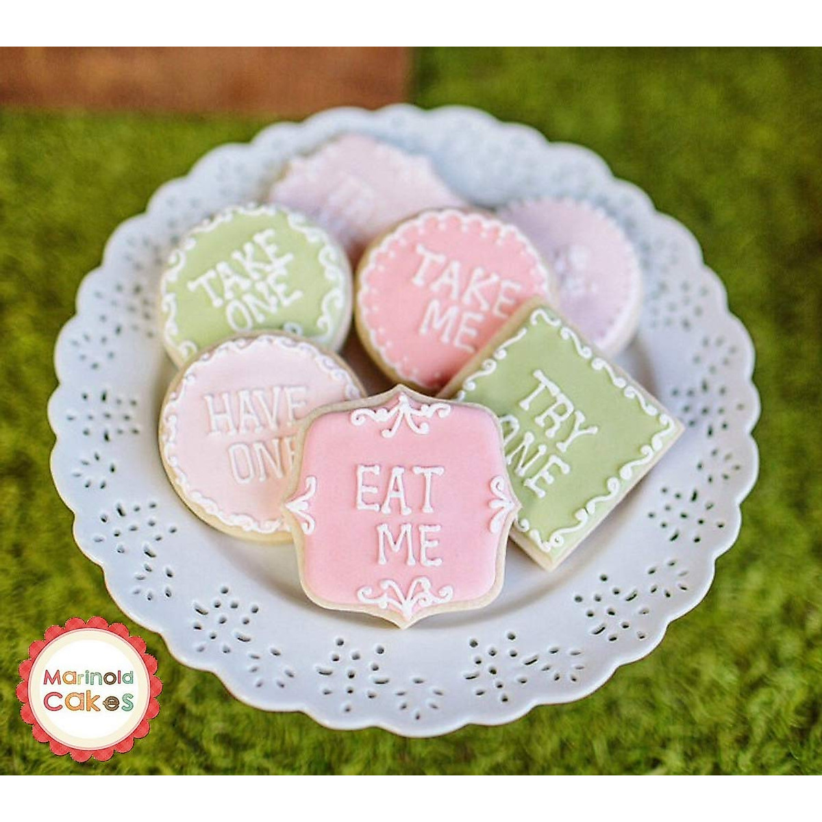 Wonderland Cookie Cutter 12 Piece Set from The Cookie Cutter Shop - Mad Hatter Hat, Cheshire Cat, Queen's Crown, Drink Me Bottle Cookie Cutters – Tin Plated Steel Cookie Cutters