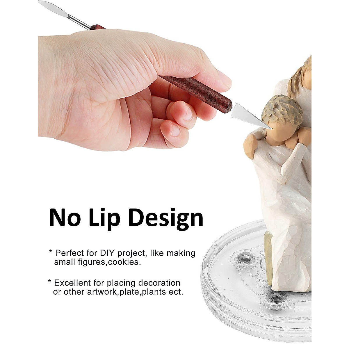 Zorveiio 6” Black Acrylic Turntable Organizer, Rotating Organizer Swivel Plate for Bathroom Kitchen Cabinet Table Spice Rack Cake Pantry