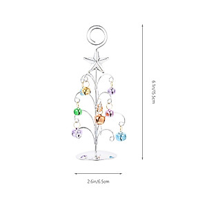 BinaryABC Christmas Tree Shape Photo Holder,Xmas Tree Place Card Holder Memo Holders,Christmas Table Ornaments (Colorful)