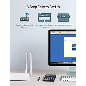 ZJX Gigabit Dual Band Routers for Wireless Internet, AC1200 WiFi Router for Home, Long Range Coverage, MU-MIMO, AP Mode, Guest WiFi and Parental Control, white