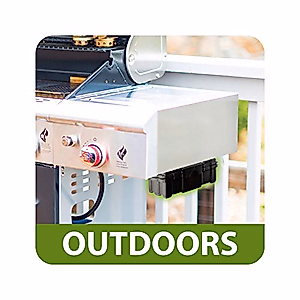 Airtight, Waterproof Magnetic Locking Storage Box with Inner Dividers, Hide-A-Key Magnet Mount Box