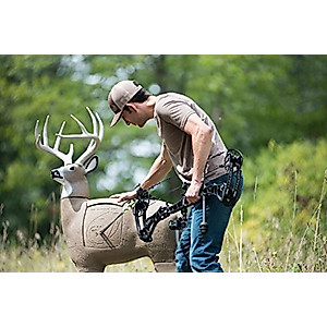 Field Logic GlenDel Pre-Rut Buck 3D Archery Target with Replaceable Insert Core, GlenDel Pre-Rut Buck w/ 4-sided insert, Brown