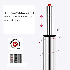 XOUVY Chair Adjustable Home Office Swivel PU Leather Computer Desk Chair Dining Chair with Chrome Legs Lift with Wheels (Color : Yellow)