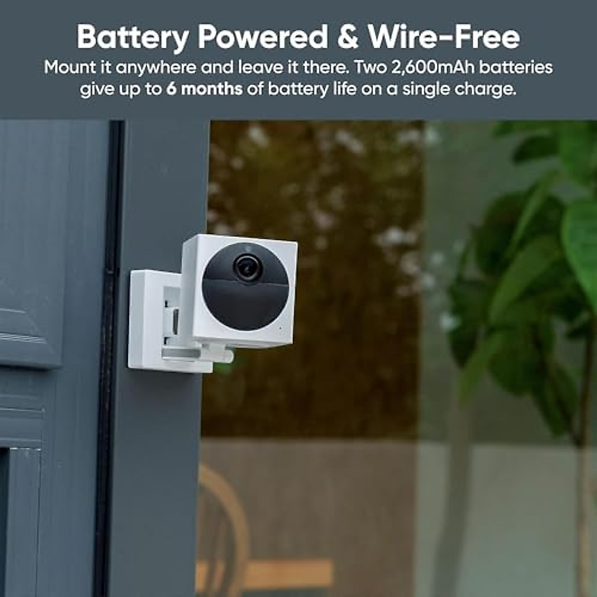 Wyze Cam Outdoor Starter Bundle v2 (1 Camera + Base Station) - 1080p HD Wireless Home Security Camera, Battery-Powered, IP65 Rated, Color Night Vision, 2-Way Audio, Compatible with Alexa & Google