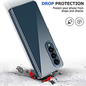 RLUYIDIKS for Samsung Galaxy Z Fold3 Case,Slim Hard PC Clear Protective Case,Wireless Charging Compatible 7.6inch Lightweight Slim Protective Case for Samsung Galaxy Z Fold 3 5G,Clear RUS02-08 CP