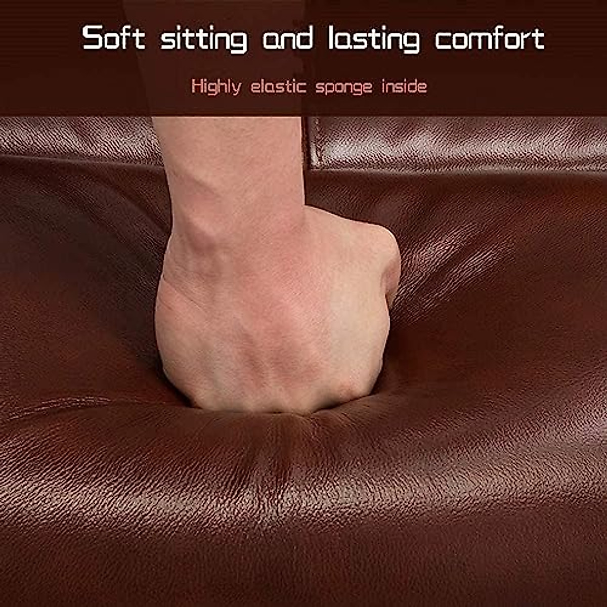 WHLONG Home Office Chairs, Ergonomic Executive Chair for Home, PU Leather High Back Computer Chair Executive Chairs(Color:A)