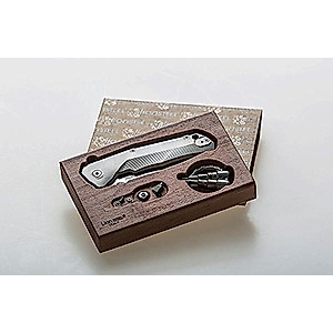 Lionsteel TRE Titanium Framelock Blue Folding Knife,2.88in,Bohler M390 Steel,Drop TRE BL