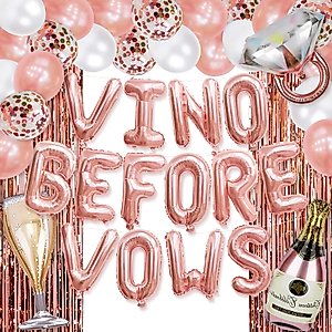 Bachelorette Party Decorations Supplies Bridal Shower Decor Vino Before Vows Balloons Bachelorette Decorations Bride To Be Decorations Bachelorette Balloons And Veil Bachlorette Party Naughty