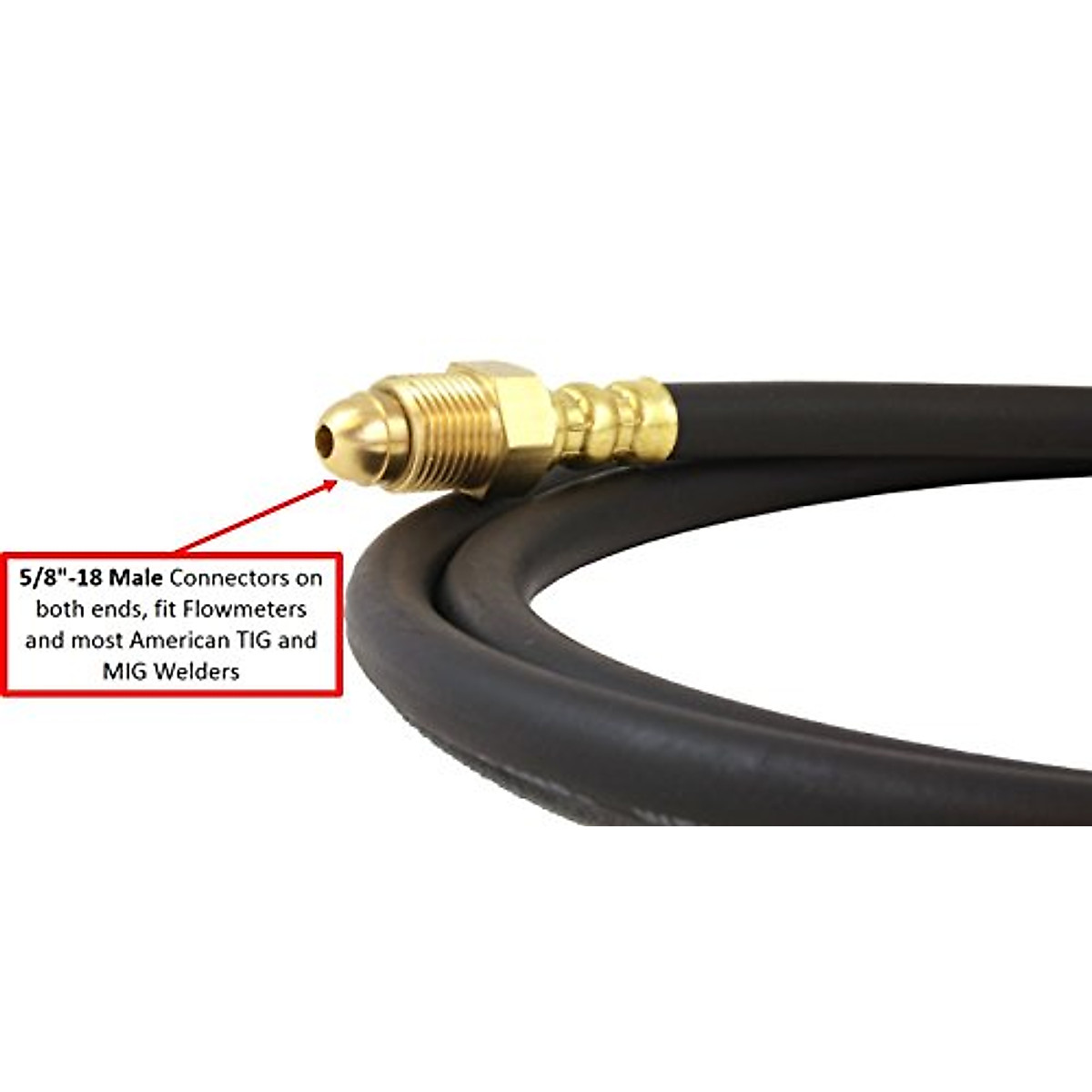 Industrial Argon Regulator/Flowmeter Gauges for MIG and TIG Welders + 5 Feet Hose - SÜA