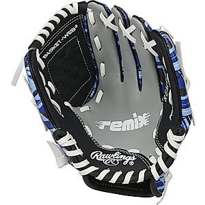 Rawlings | REMIX T-Ball & Youth Baseball Glove | Right Hand Throw | 9" | Blue