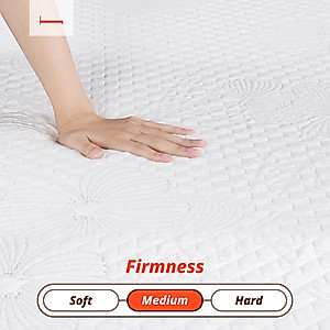 PrimaSleep King Mattress, 9 Inch Gel Memory Foam Mattress, Gel Infused for Comfort and Pressure Relief, CertiPUR-US Certified, Bed-in-a-Box, Medium Firm, King Size