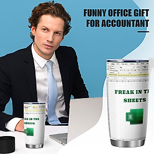 ATHAND Accountant Mug Gifts-Accountant Funny Cups- Freak In The Sheets Excel Mug-Excel Shortcut -Stainless Steel Tumblers Gifts for Accountant, na CPA,CFO, Coworkers, Men, Women Tumbler 20 oz