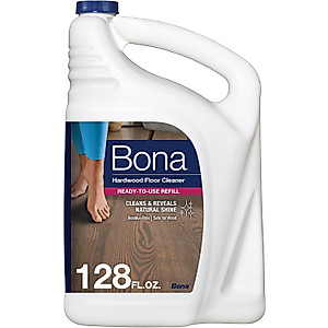 Bona Hardwood Floor Cleaner Refill, 128 Fl Oz
