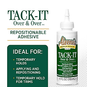 Aleene's 29-2 Tack-It Over & Over Liquid Glue 4oz