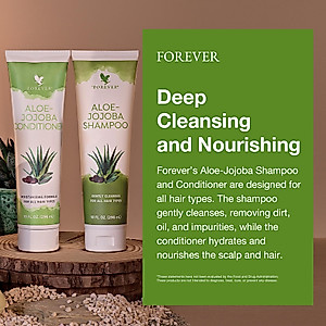 Forever Living - Aloe Jojoba Shampoo, Gentle Vegan and Gluten-Free Formula with Aloe Vera and Oil, Tropical Fruit Fragrance, Twin Pack