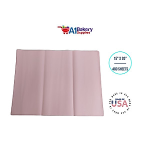 Bulk Blush Tissue Paper 15 inch X 20 inch 480 Sheets Premium Quality Gift wrap Tissue Paper A1 bakery supplies