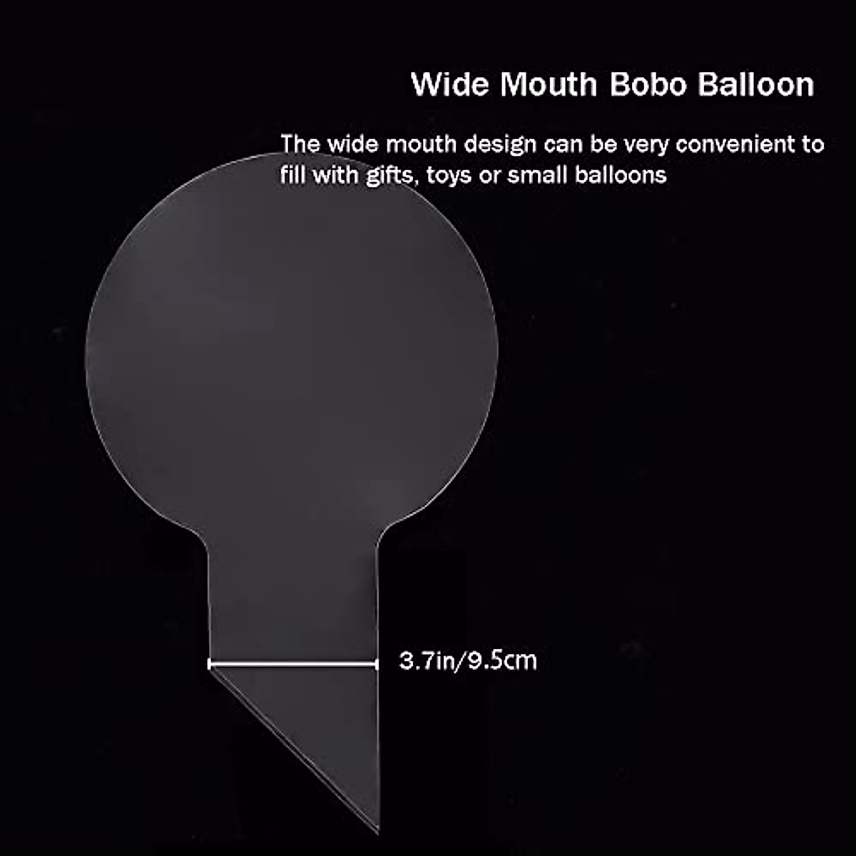 10 PCS Bobo Balloons,24 inch Clear Bubble Balloon,3.7 Inch Wide Mouth Design to Stuffing Gifts for Christmas Wedding Birthday Party Decorations,Balloon Stuffing Machine Dedicated