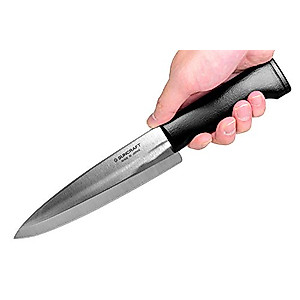 Seki Japan Jigsaw Edge Japanese Chef Kitchen Knife, Serrated Blade Stainless Steel Gyuto Knife, Plastic Handle, 200 mm (7.8 in)