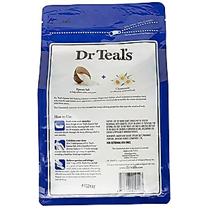 Dr Teal's Epsom Salt Soaking Solution, Chamomile, 48 Ounce(Packaging May Vary)