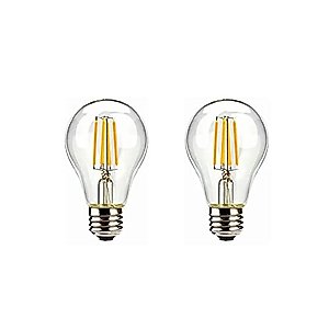 Welsun LED Light Bulbs Warm White 2700K 2W 3V A60 A19 E26/E27 Edison Screw Base 20W Equivalent for for Outdoor Solar Lights,Pack of 2