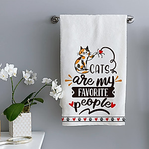 Pinatas Funny Cat Kitchen Towels Decorative Set of 4,Housewarming Gifts,Cat Lover Gifts for Women,Cat Hand Towels for Kitchen,Cat Dish Towels,Tea Towel,Cat Kitchen Decor