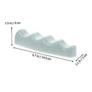 Imitation Jade Calligraphy Brush Holder Chinese Brush Rack Home Office Paint Brush Rest Organizer Chinese Calligraphy Practice Supplies