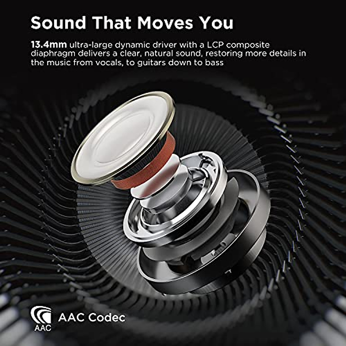 1MORE Comfobuds 2 Bluetooth 5.2 Wireless Earbuds, Bluetooth Headphones Stereo Sound Earphones, 4 Mic Headset Premium Sound with Deep Bass for Sport, 12 EQ USB-C Fast Charge (Black)