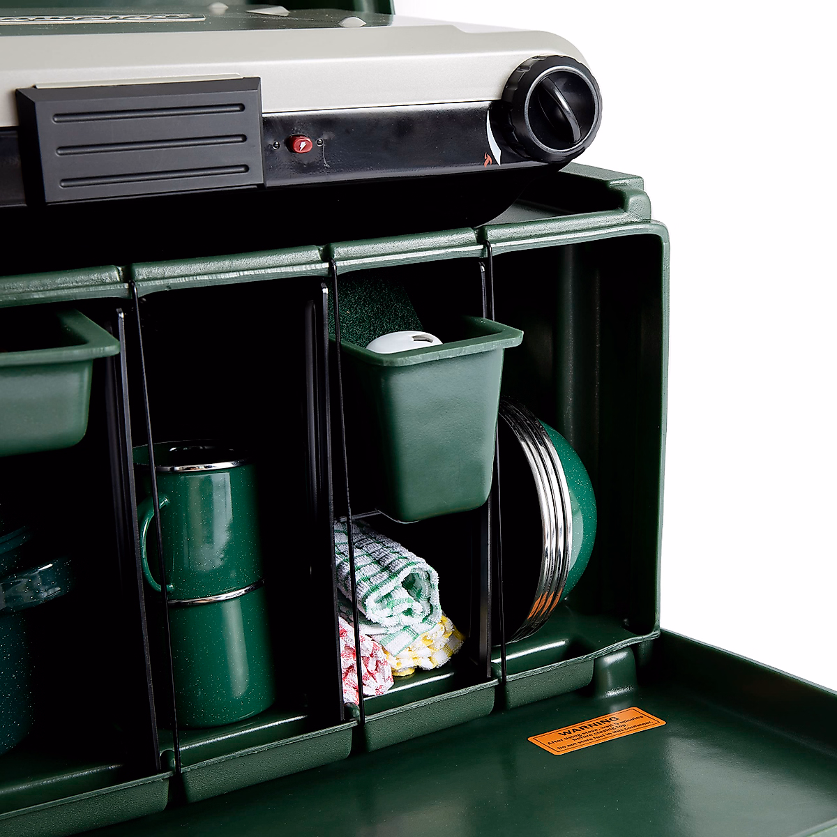 Yoke Chuck Box Camp Kitchen, USA Made, Ultimate Portable Camp Kitchen Box with Sink, Camp Kitchen Organizer