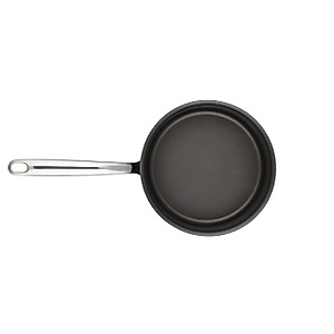 Breville Thermal Pro Hard Anodized Nonstick Sauce Pan/Saucepan with Lid, 3 Quart, Gray