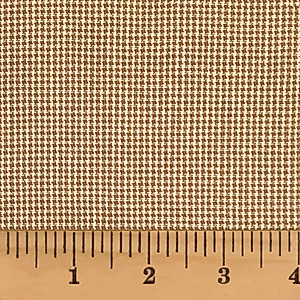 Nutmeg Brown Cotton Homespun Plaid Fabric by JCS - Sold by The Yard
