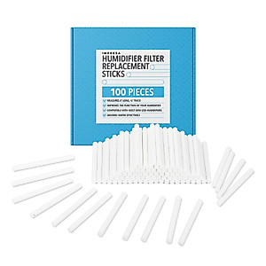 IMPRESA [100 Pack] Humidifier Refill Sticks for a Relaxing Atmosphere - Replacement Mini Humidifier Filter Sticks - Sticks for Small Humidifier with Filter - Remove Dryness with Water Filter Sticks