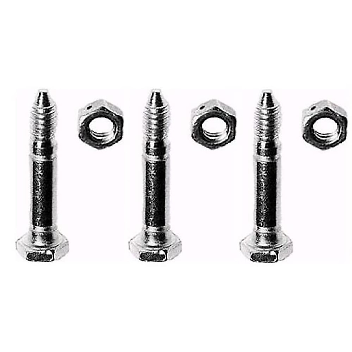 53200500 Shear Pins and Nuts Fits Ariens 532005 53200500 Snowthrowers 3pcs
