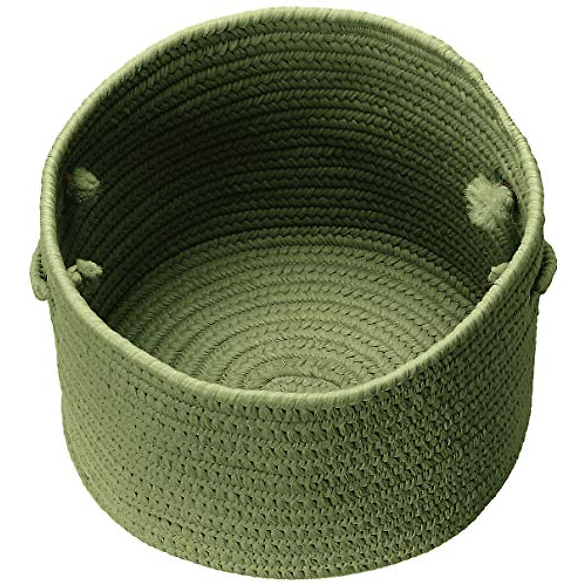 Colonial Mills Boca Raton Braided Polypropylene Moss Green 14"x10" Utility Basket