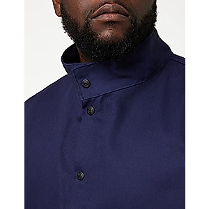 Black Stallion FN9-30C 30" 9oz. Navy FR Cotton Welding Jacket, Large