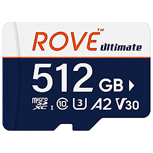 ROVE R2-4K Dash Cam | 512GB Micro SD Card