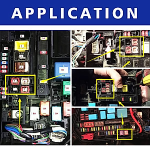 Automotive Combination Low and Tall/STD Profile Box Shaped Assortment 30 Pieces Fuse Kit for Ford, Chevy/GM, Nissan, and Toyota Pickup Trucks, Cars and SUV