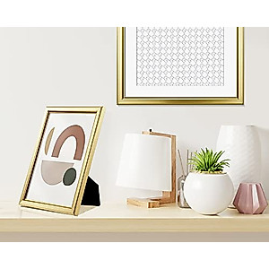 LaVie Home 4x6 Picture Frames (6 Pack, Gold) Simple Designed Photo Frames for Wall Mount Display, Set of 6 Classic Collection