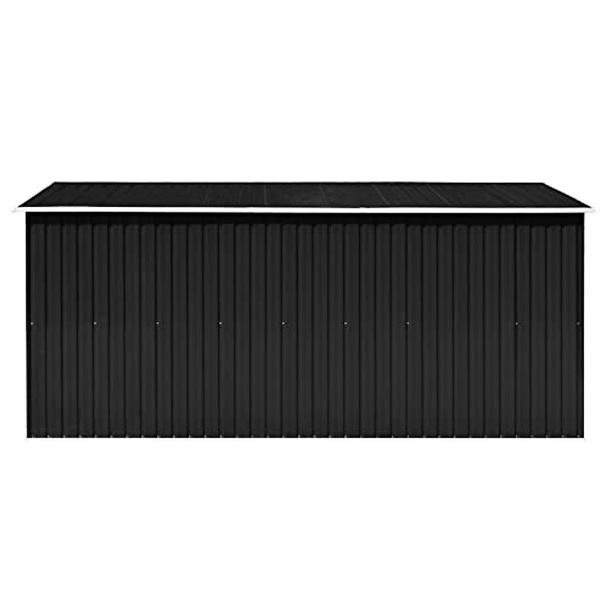 Tidyard Garden Shed with Double Sliding Doors Galvanized Steel Tool Shed Metal Pool Supplies Organizer for Patio, Backyard, Lawn, Outdoor Furniture 101.2 x 154.3 x 71.3 Inches (W x D x H)